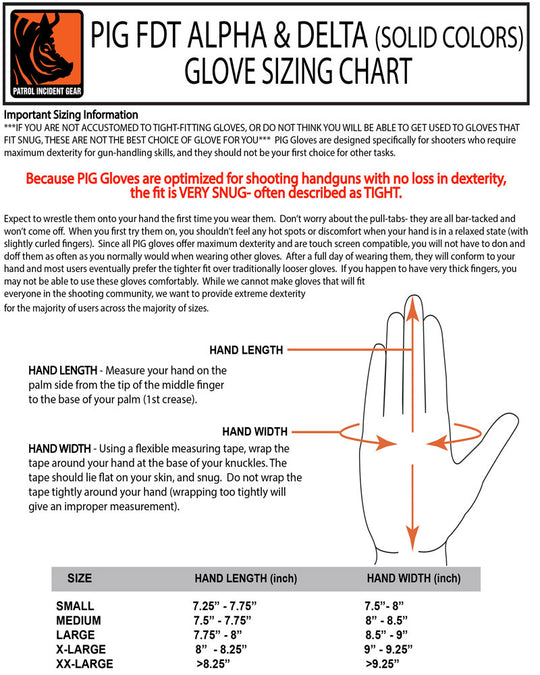 PIG Delta Full Dexterity Tactical Gloves – Ballistic Armor Co.